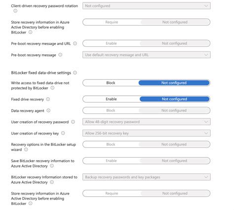 How To Configure Bitlocker With Intune Device Configuration Profile Method Recast