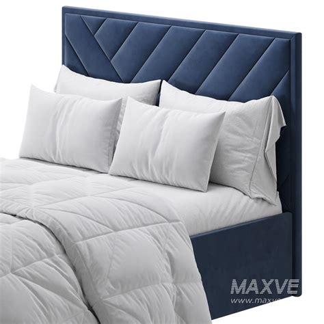 House Beautiful Jay Velvet Finish Ottoman Bed 3d Model Download Maxve
