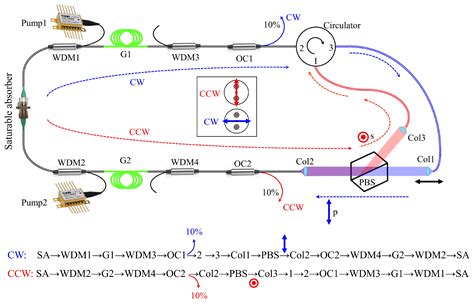 Mode Locked Fiber Laser Sensors With Orthogonally Polarized Pulses Circulating In The Cavity