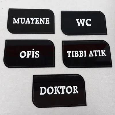 KAPI İSİMLİĞİ OFİS TABELASI KAPI TABELALARI