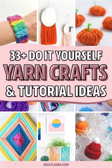 33 Cheap And Creative Yarn Crafts For Inspiration Easy Yarn Crafts