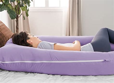 Queen Rose Pregnancy Pillows For Sleeping U Shaped Purple Maternity