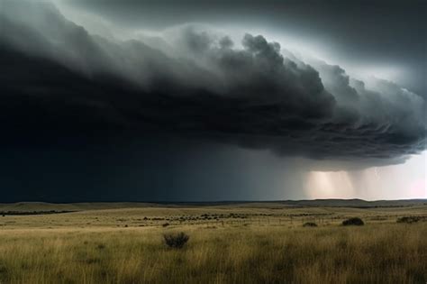Premium Ai Image A Storm Brews On The Horizon