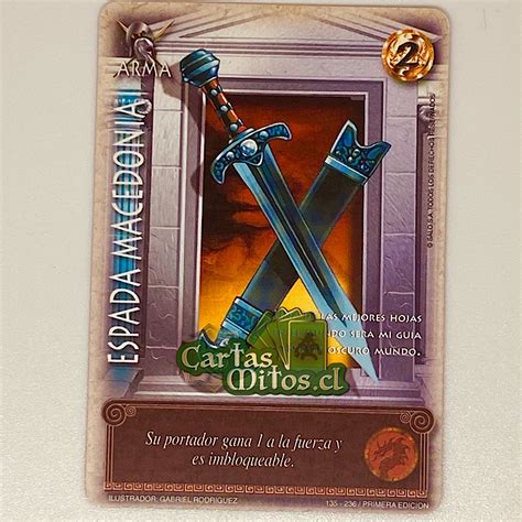 135236 Espada Macedonia Mitos Y Leyendas Helénica Cartas Mitos