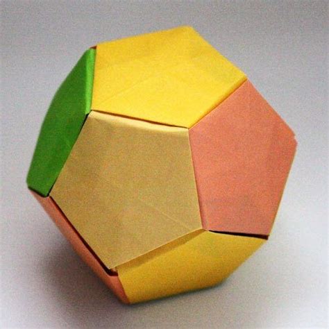 Dodecahedron Dodecahedron Origami Paper