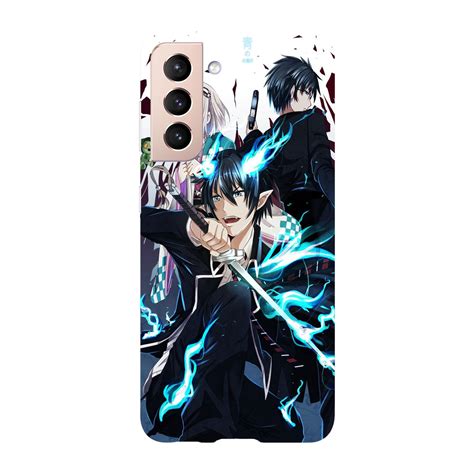 Кейс съвместим с модел Samsung Galaxy S21 Fe Rin Flames Blue Exorcist