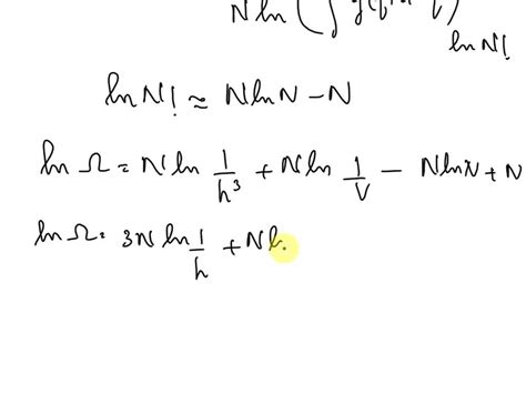 Solved Derive An Expression For The Molar Entropy Of An Equally Spaced