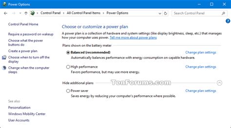 Reset And Restore Power Plans To Default Settings In Windows Tutorials