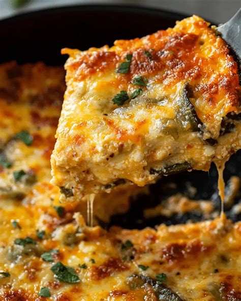Poblano Pepper And Cheese Casserole