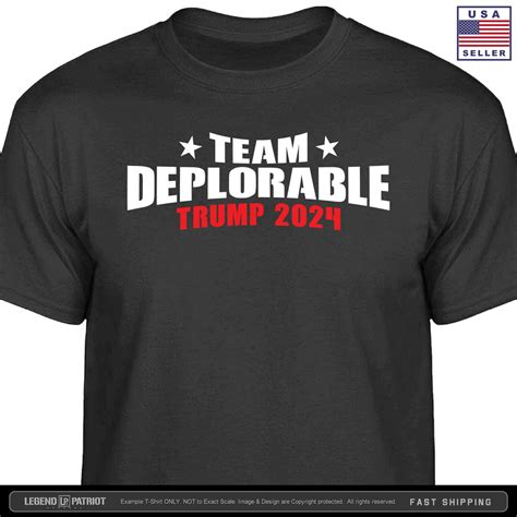 Team Deplorable Trump 2024 T Shirt American Patriotic Ultra Maga Usa