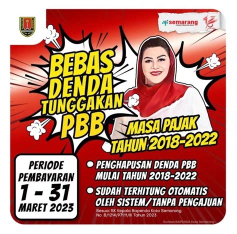 Pemkot Semarang Bebaskan Denda Tunggakan PBB Pemerintah Kota Semarang