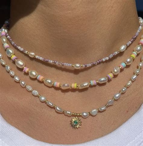 Pin By Mayssm On Style Preppy Jewelry Beaded Necklace Diy Girly Jewelry