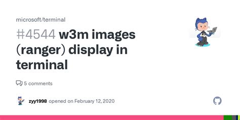 W3m Images Ranger Display In Terminal · Issue 4544 · Microsoft