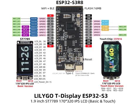 ESP S LCD Display ST Lilygo T Display Tech