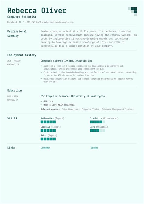 Complete Computer Science Resume Writing Guide W Tips