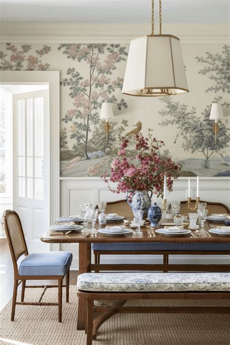 Traditional Wallpaper For Dining Room