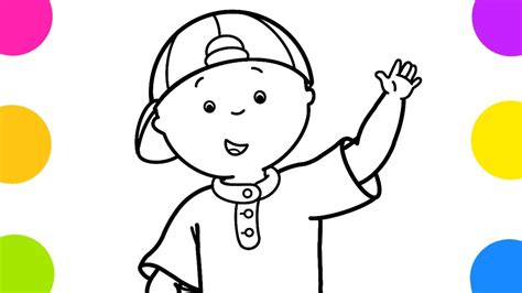 How To Draw Caillou Step By Step Youtube