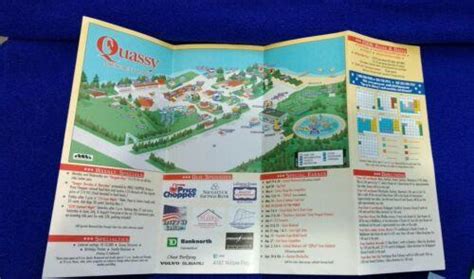 2006 Quassy Amusement Park Map And Guide And Calendar Excellent Condition