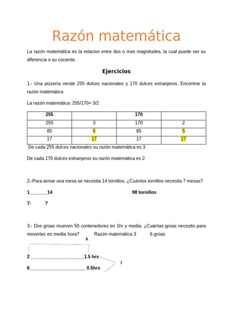 Razón Matemática Pdf