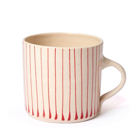 Stripe Breakfast Mug Red By The Conran Shop At The Conran Shop In 2024