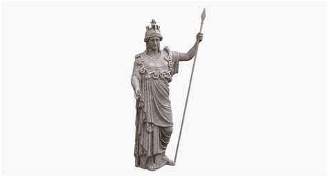 Athena Statue 3d Model Turbosquid 2031944