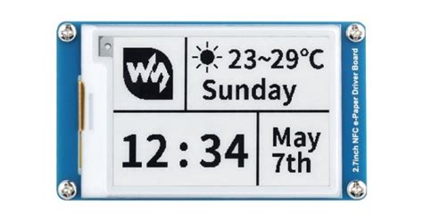 Buy 2 7inch Passive NFC Powered E Paper Module No Battery Online In India At HUBTRONICS In