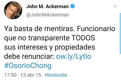 Piden la renuncia de John Ackerman al Comité Técnico de Evaluación del INE en redes Infobae