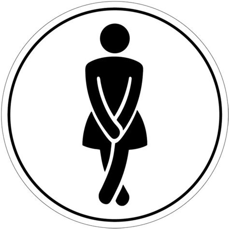 Dames Wc Sticker 20 Cm Bol