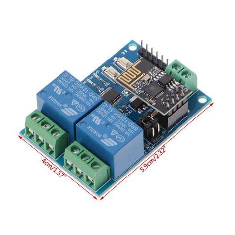 Modul Esp8266 Cu Wifi și Releu 2 Canale Robotica Md