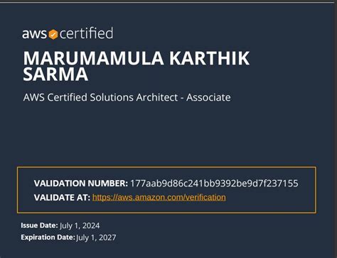 karthik sarma on linkedin awscertified aws solutionsarchitect