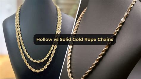 Hollow Vs Solid Gold Rope Chains Which Is Better Rope Chain La