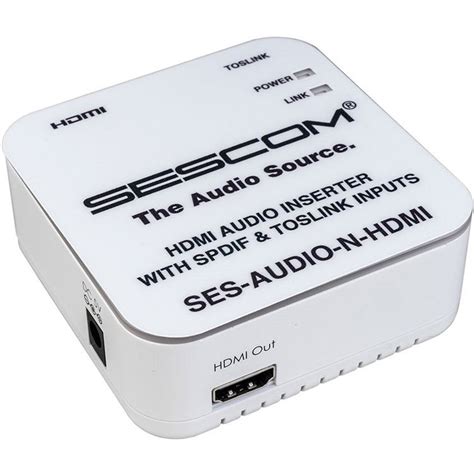 Sescom Hdmi Audio Inserter Ses Audio N Hdmi B H Photo Video