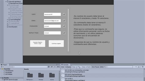 Loginsystem In Unity With Phpandmysql Templateunity Pcmac And Linux Standalone Unity 2019313f1