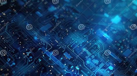 Binary Codes With Glowing Blue Digits Technology And Data Concept