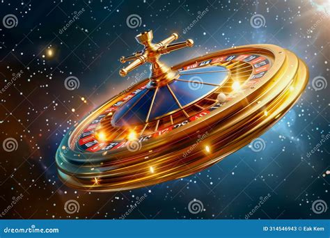 Futuristic Space Carousel Ride With Vibrant Lights And Cosmic Backdrop For Science Fiction