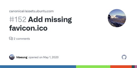 Add Missing Faviconico · Issue 152 · Canonical · Github