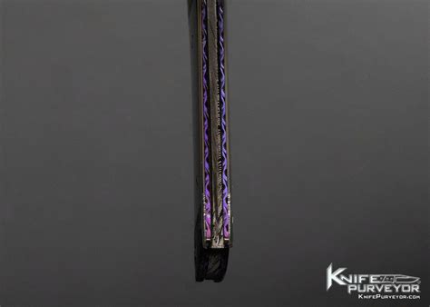 Cliff Parker Custom Knife Black Lip Pearl Shell And Sole Authorship
