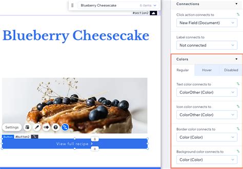 Cms Connecting A Button To A Dataset Help Center