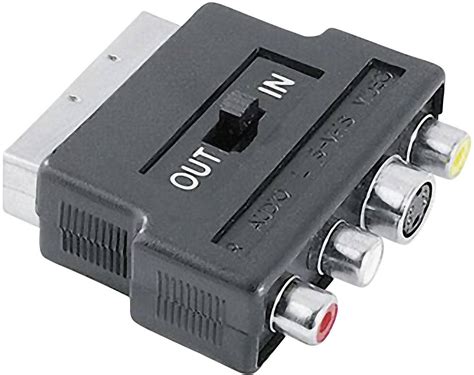 Adaptateur Hama 42357 1x péritel mâle 3x Cinch RCA femelle S