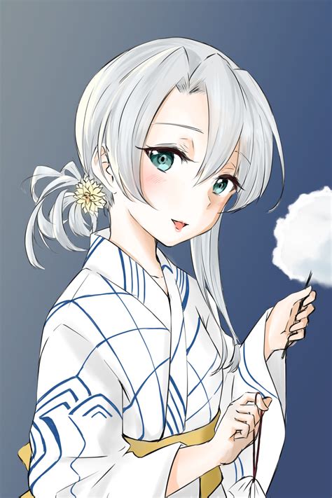 Safebooru 1girl D Aqua Eyes Bangs Blue Background Cotton Candy