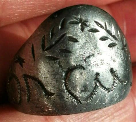 Rare Legionary Ancient Silvered Roman Empire Orcus Ring Antique