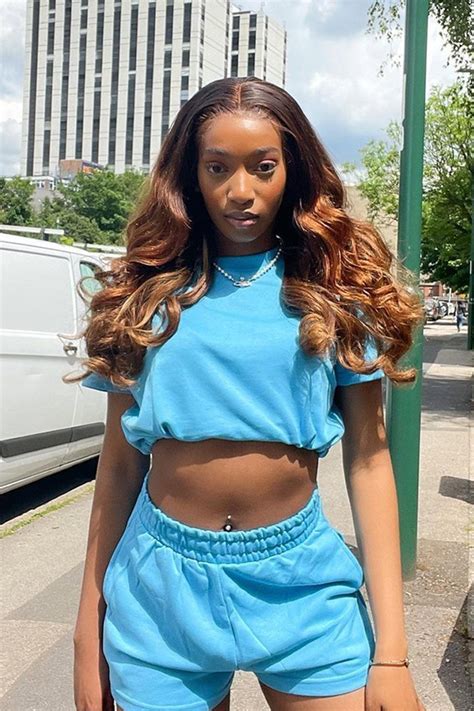 Blue Cropped Top Shorts Lounge Set Valeria Rebellious Fashion