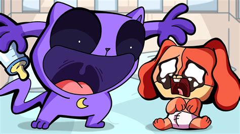 Catnap And Smiling Critters But Cute Poppy Playtime Chapter 3 Animation Youtube