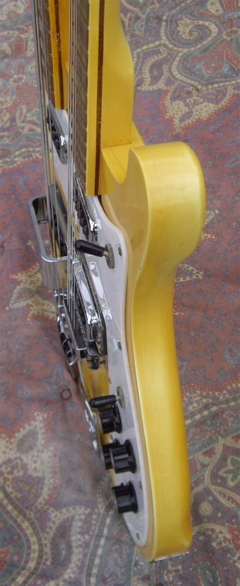 Rickenbacker 4080 Double Neck Guitarbass 1980 White Yellow Guitar For