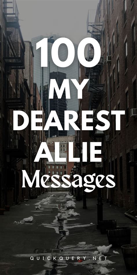 100 “my Dearest Allie” Messages Full Of Love Memories And Meaning 💌💖 Quick Query