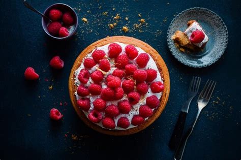 Raspberry Ginger Cake Premium Ai Generated Image