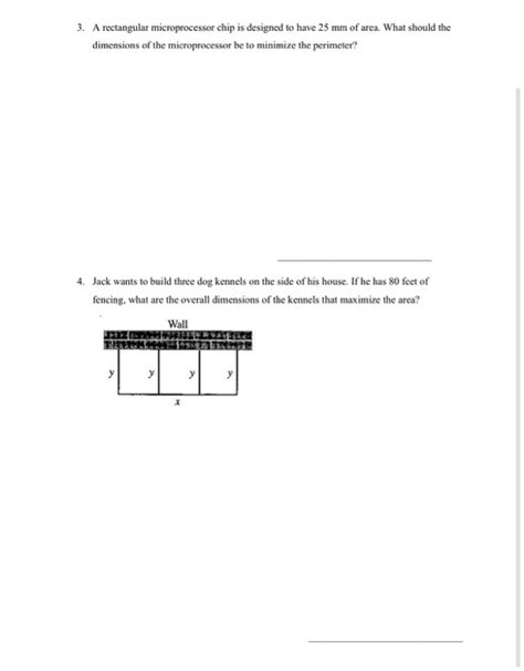 solved 3 a rectangular microprocessor chip is designed to