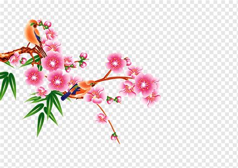 설날 컴퓨터 파일 매화 꽃꽂이 분기 컴퓨터 벽지 Png Pngwing