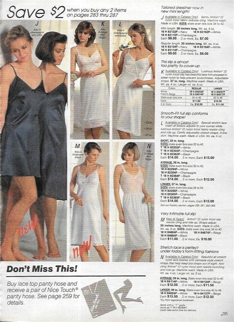 Lot Of Vintage Catalog Lingerie Slip Photo Clippings 3870738287