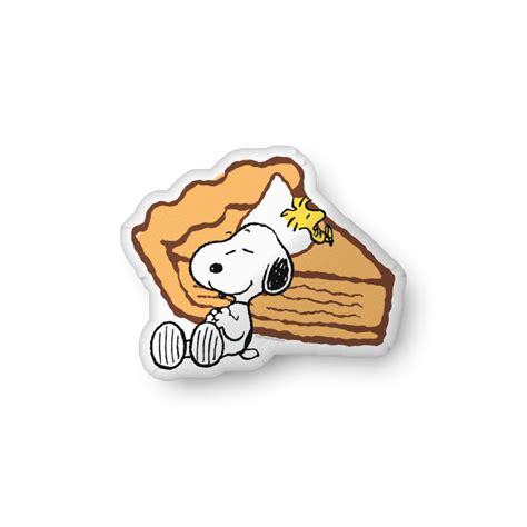 Peanuts Snoopy And Woodstock Pumpkin Pie Pillow